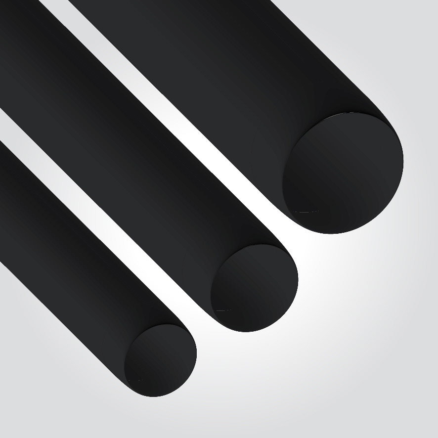 Black Nylon 6 Cast Rod - The Plastic People