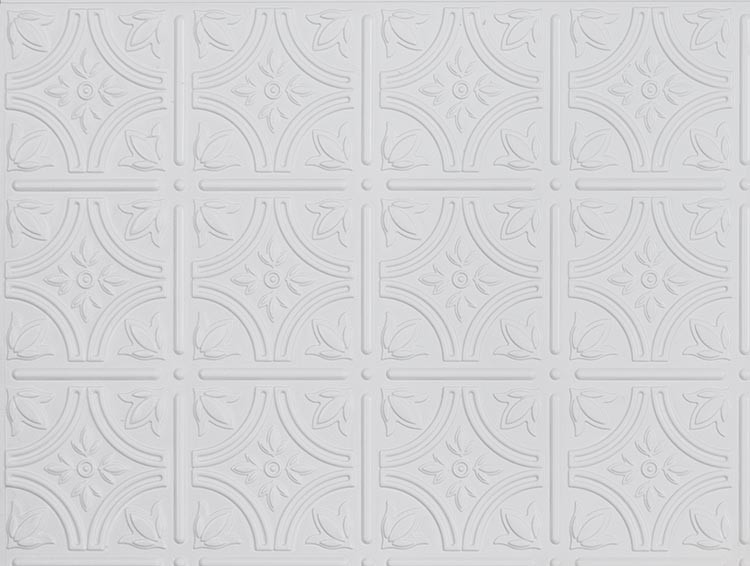 3D PVC Splashback Panels Empire - White - The Plastic People
