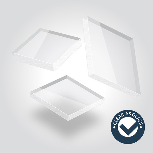 Clear As Glass Acrylic (Perspex) - Cut To Size - The Plastic People