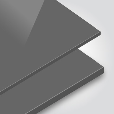 Coloured PVC Foamboard - Grey - Cut to Size - The Plastic People