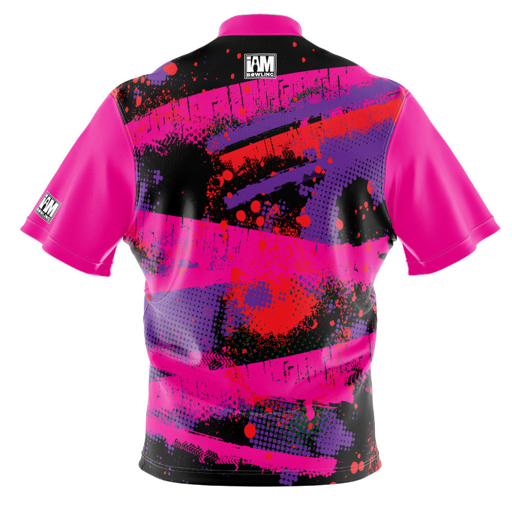 Signature - Neon Paint Splatter Bowling Jersey