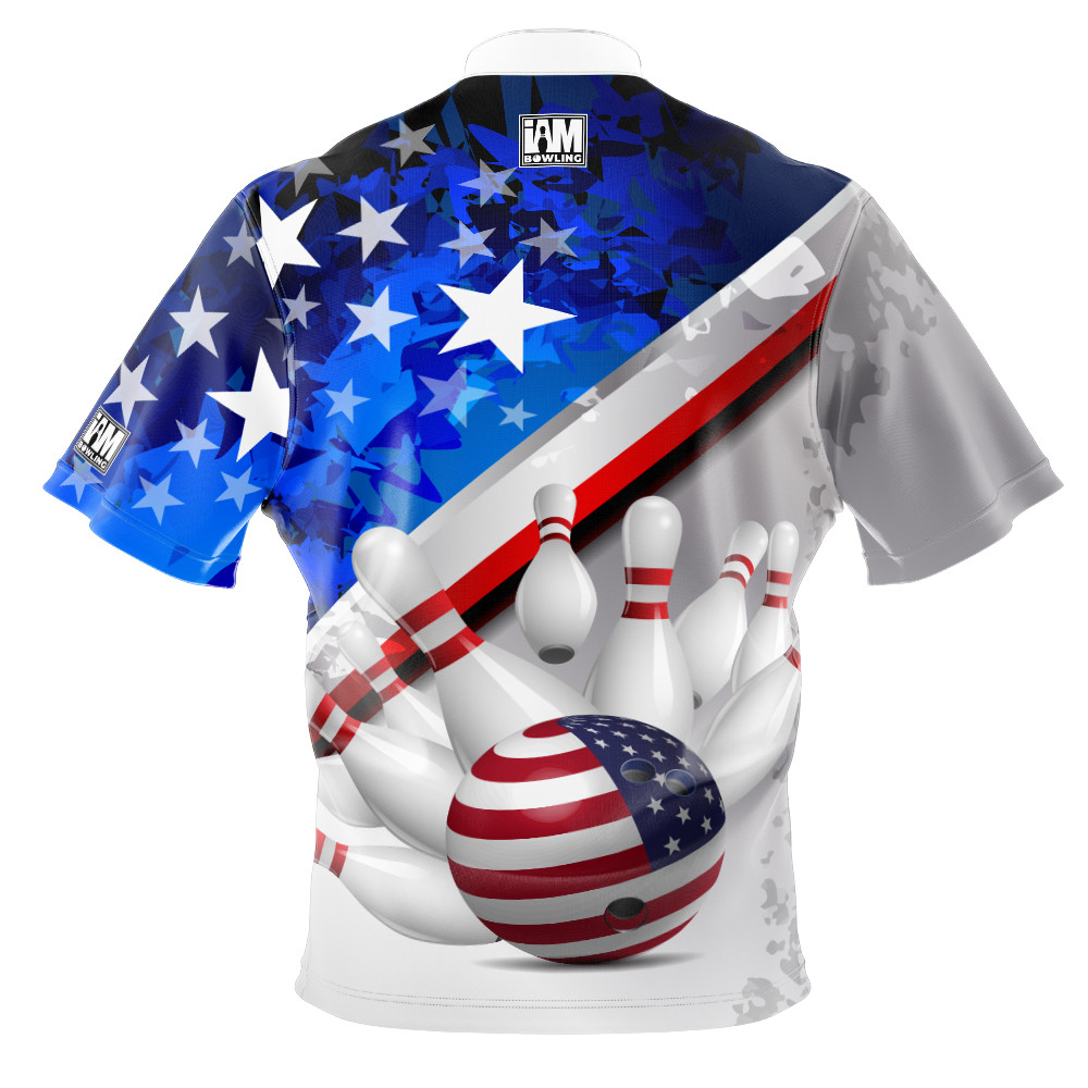 Signature - Angled Stars & Stripes Bowling Jersey