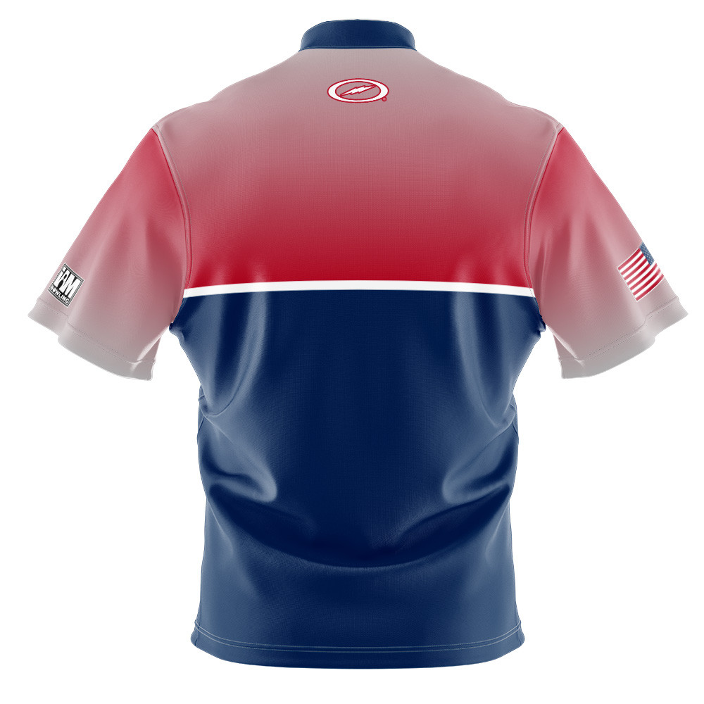 Signature - Blue with Red Fade (Storm USA) Bowling Jersey