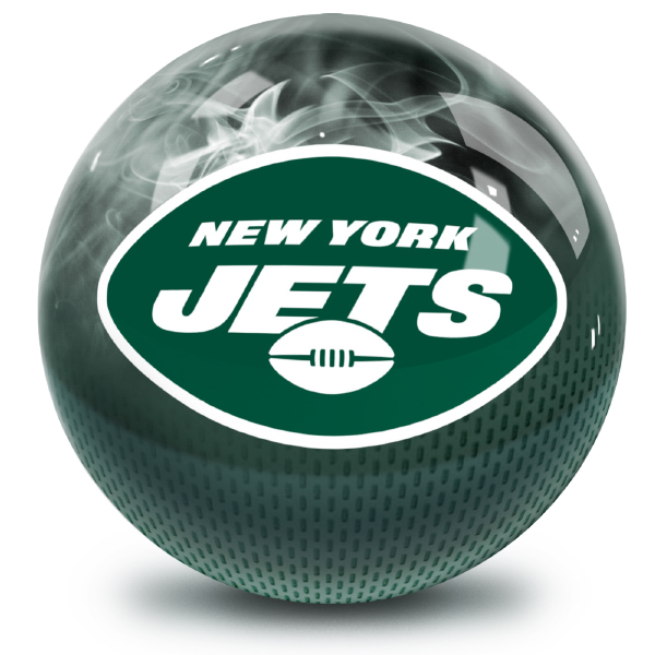 OTB NFL bowling ball - NEW YORK JETS ON FIRE