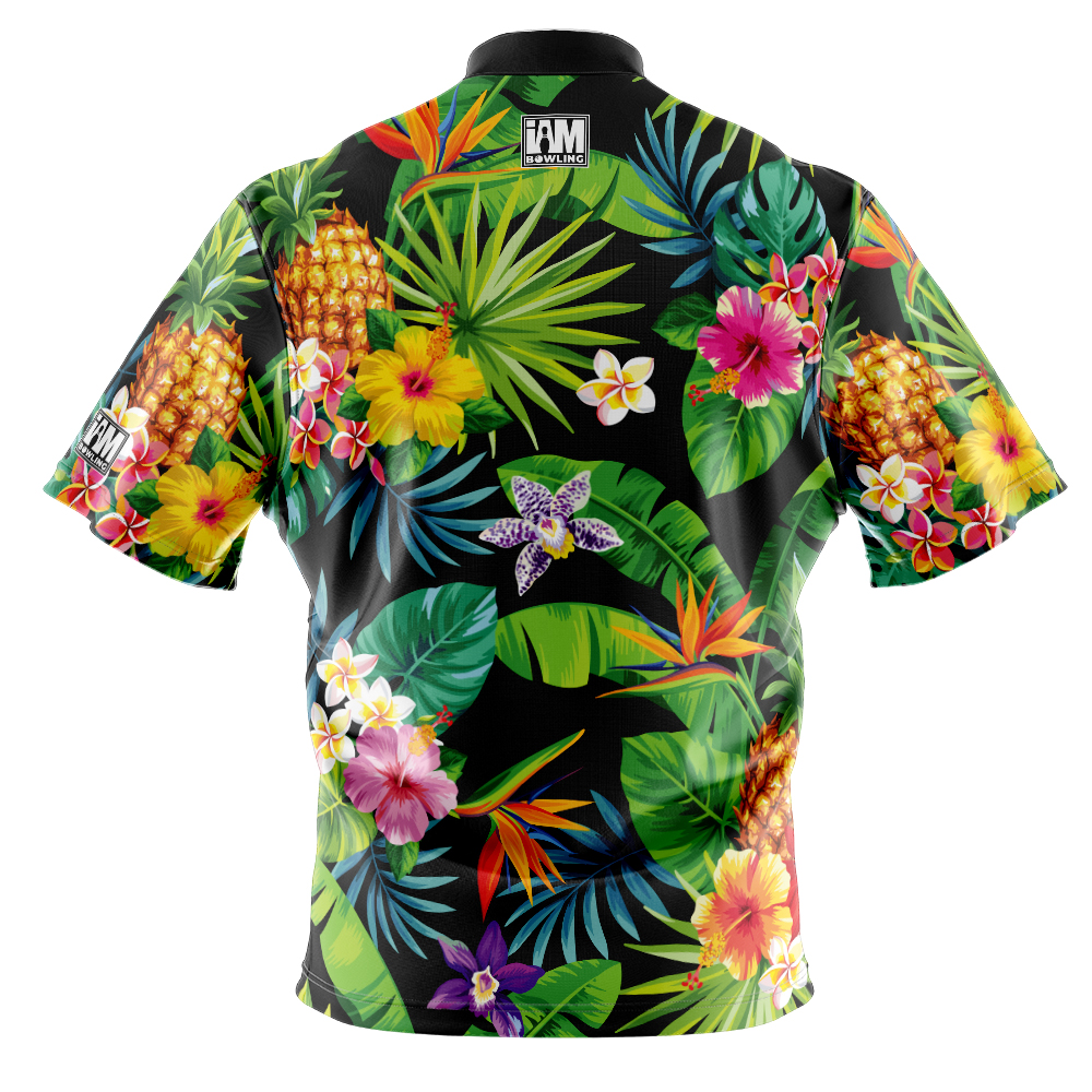 READY-2-SHIP Tropical Aloha Bowling Jersey - SASH COLLAR