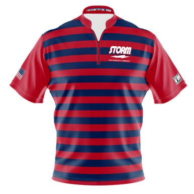 Signature - Red & Blue Lines (Storm USA) Bowling Jersey