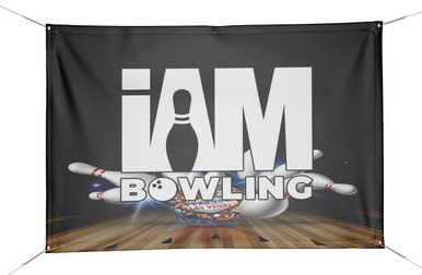 I AM Bowling DS Bowling Banner -Las Vegas Pin Splatter-IAB