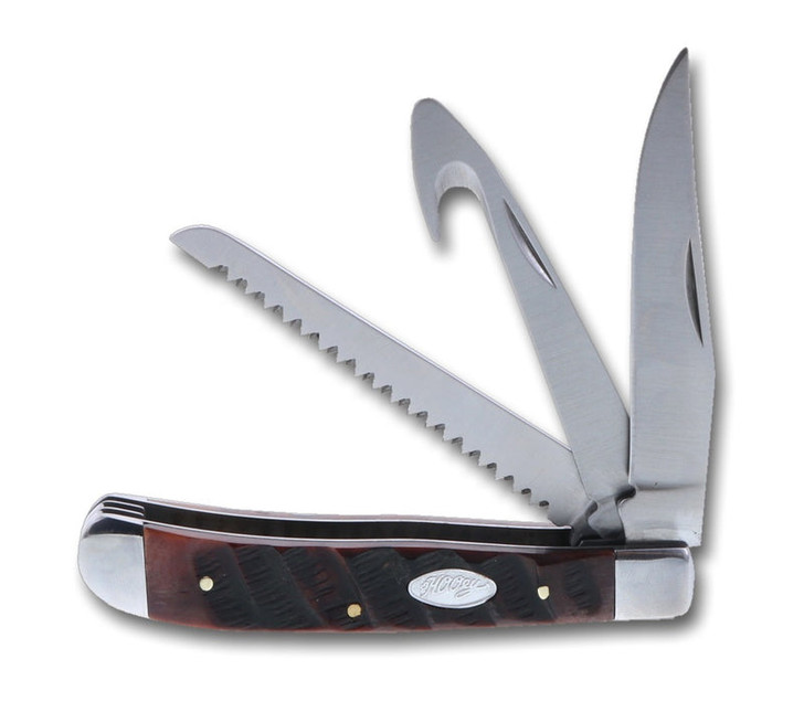 Hooey "Brown Trapper" Large Knife - HK304