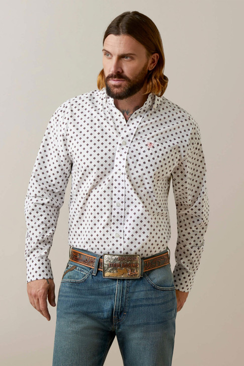 Ariat Mens Aiden Classic Fit Long Sleeve Shirt Jacket 10045048