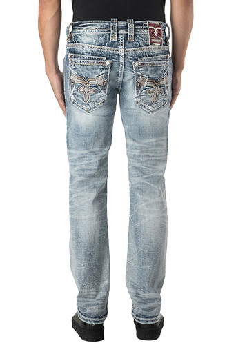 Rock Revival Jeans Men's Jerroll J201 Straight Denim - RP3907J201R