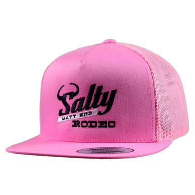 Salty Rodeo Unisex Ruby Pink Mesh Back Snapback Hats