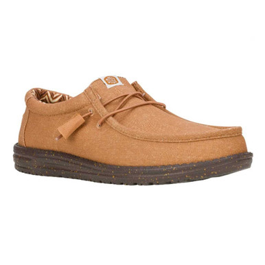 Hey Dude Men's Wally Strech Canvas Nut Shoes