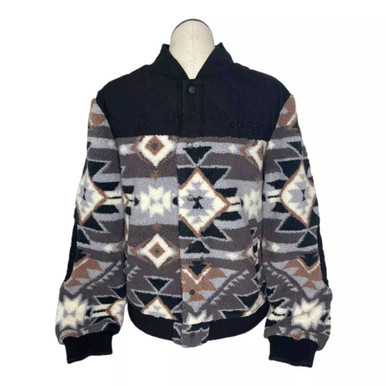 Hooey Men's Sherpa Bomber Aztec & Black Jacket