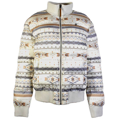 Hooey Women's Puffer Cream & Aztec Jacket