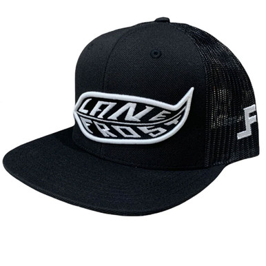Lane Frost Men's Black Hawk Mesh Back Snapback Patch Cap Hats - LFB0110