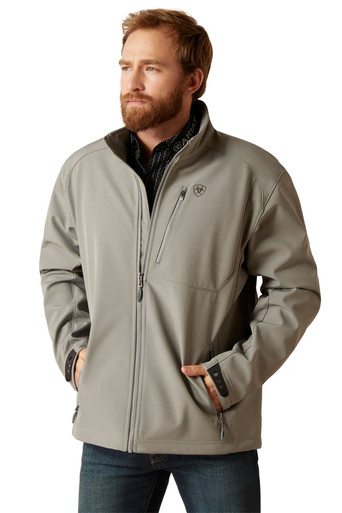Ariat Men's Logo 2.0 Jetty Grey Softshell Jacket - 10046729