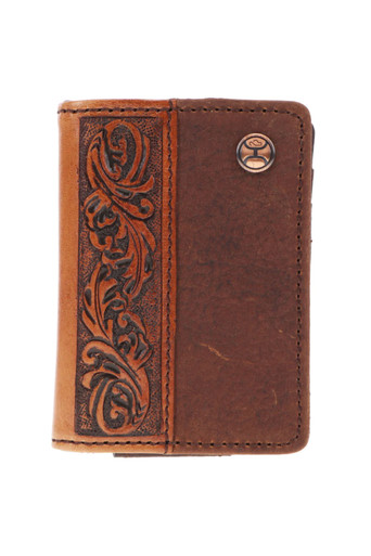 Hooey Wallets Men's Grayson Bifold Brown Tan Money Clip - HFW018-BRTN