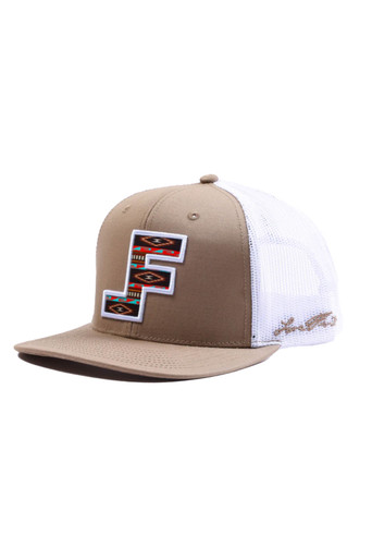 Lane Frost Hats Unisex Rambler Brown & White Mesh Back Snapback Patch ...