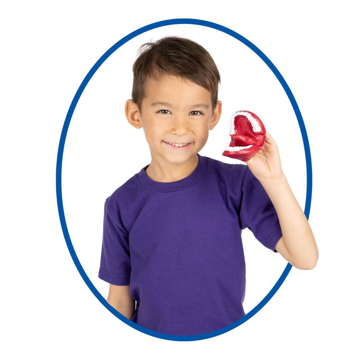 Jumbo Mighty Mouth Hand Puppet (with teaching instructions & brush ...
