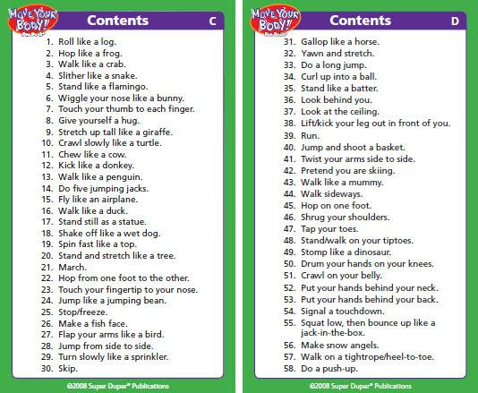 Move Your Body - Fun Stuff Educational & Therapeutic Resources
