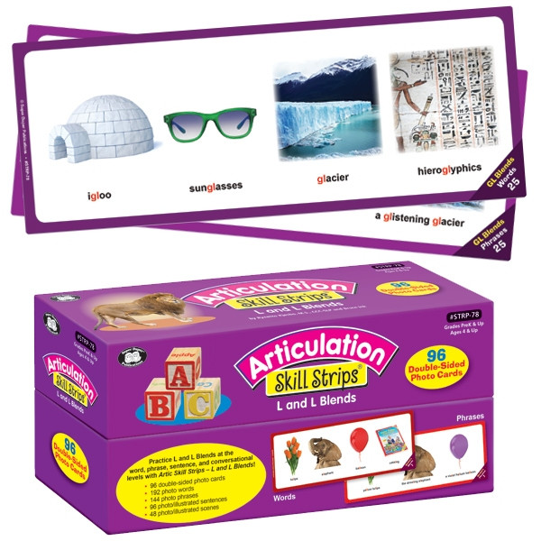 Speech Therapy Cards Super Duper Tiny Talk L Blends Articulation Cards ...
