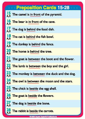Pigs And Pals Prepositions Fun Deck - Fun Stuff Educational ...