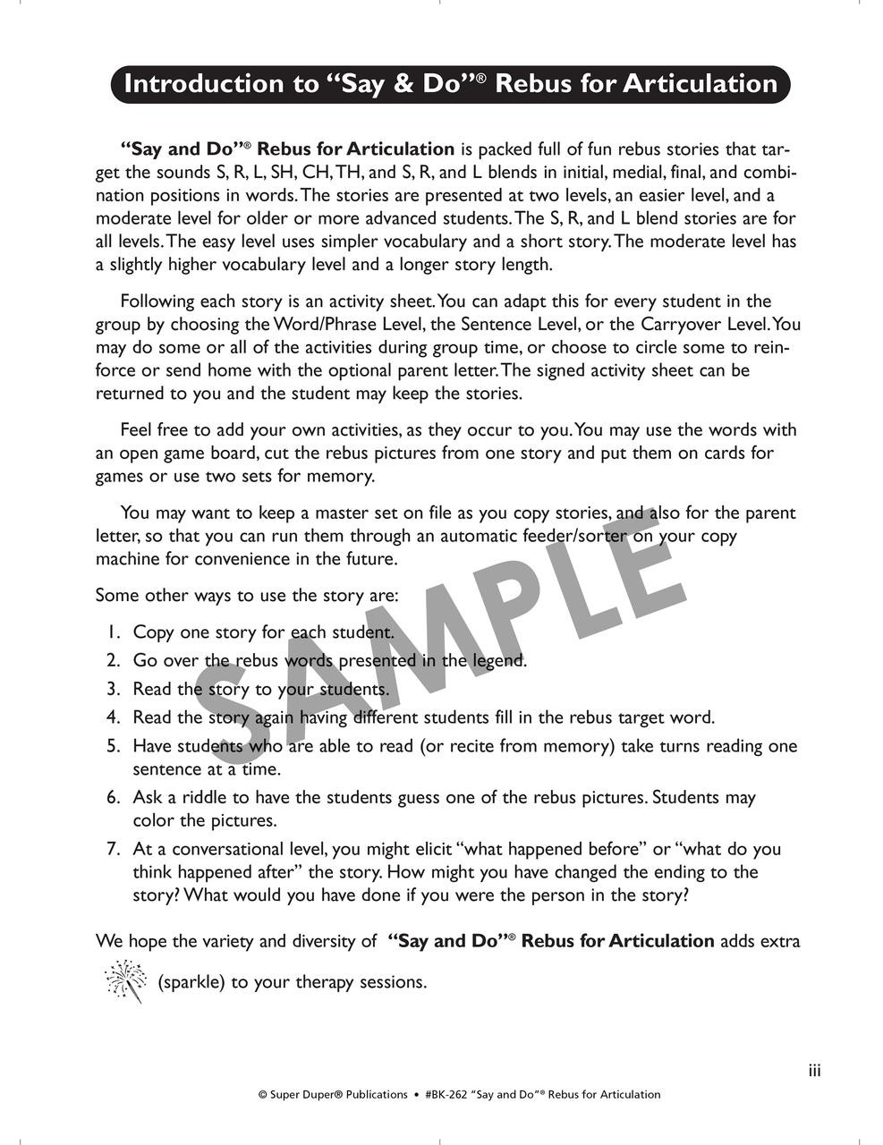 Say & Do Verbs Bingo - Fun Stuff Educational & Therapeutic Resources