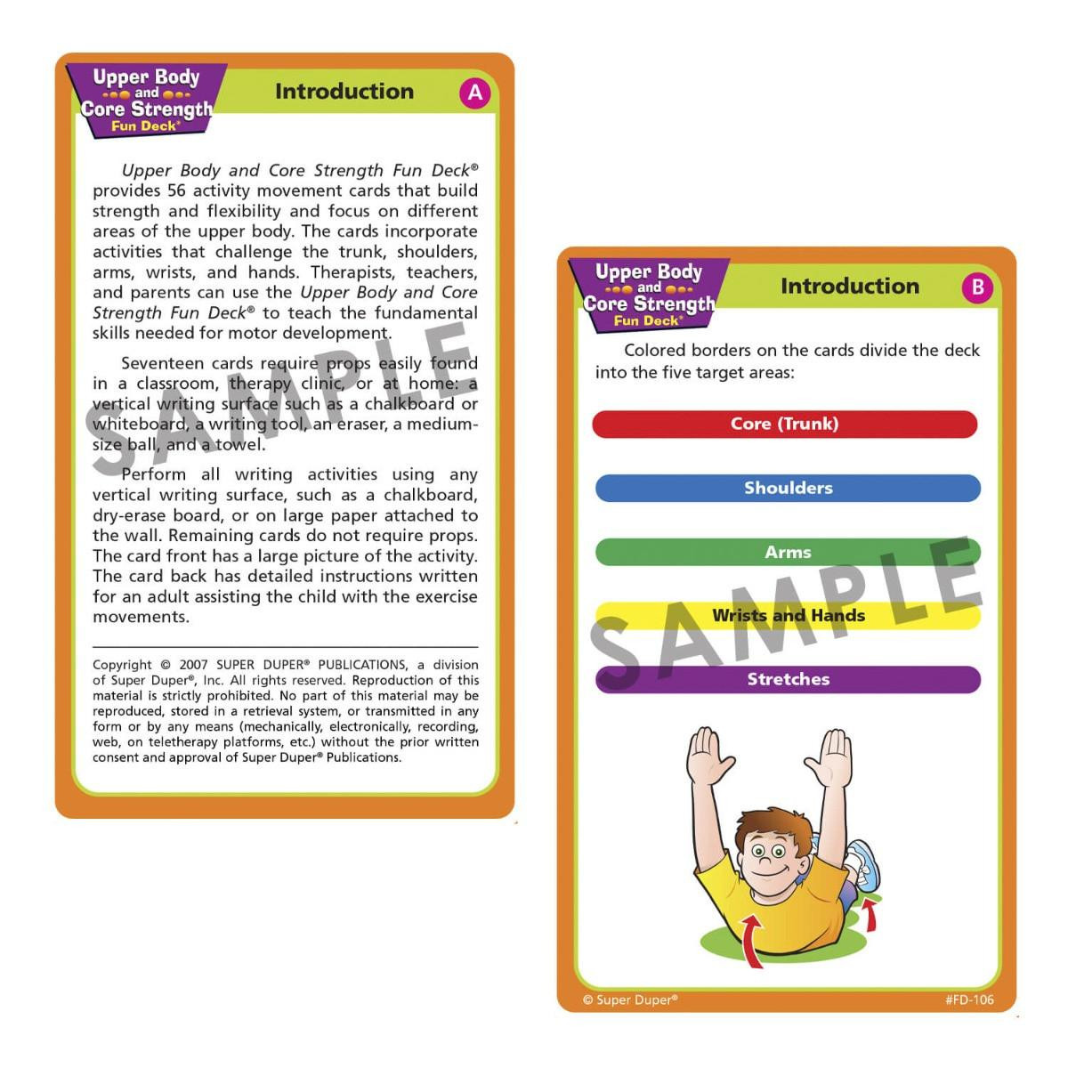 Upper Body and Core Strength Fun Deck - Fun Stuff Educational ...