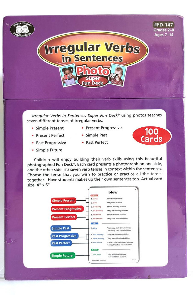 100 Irregular Verbs in Sentences
