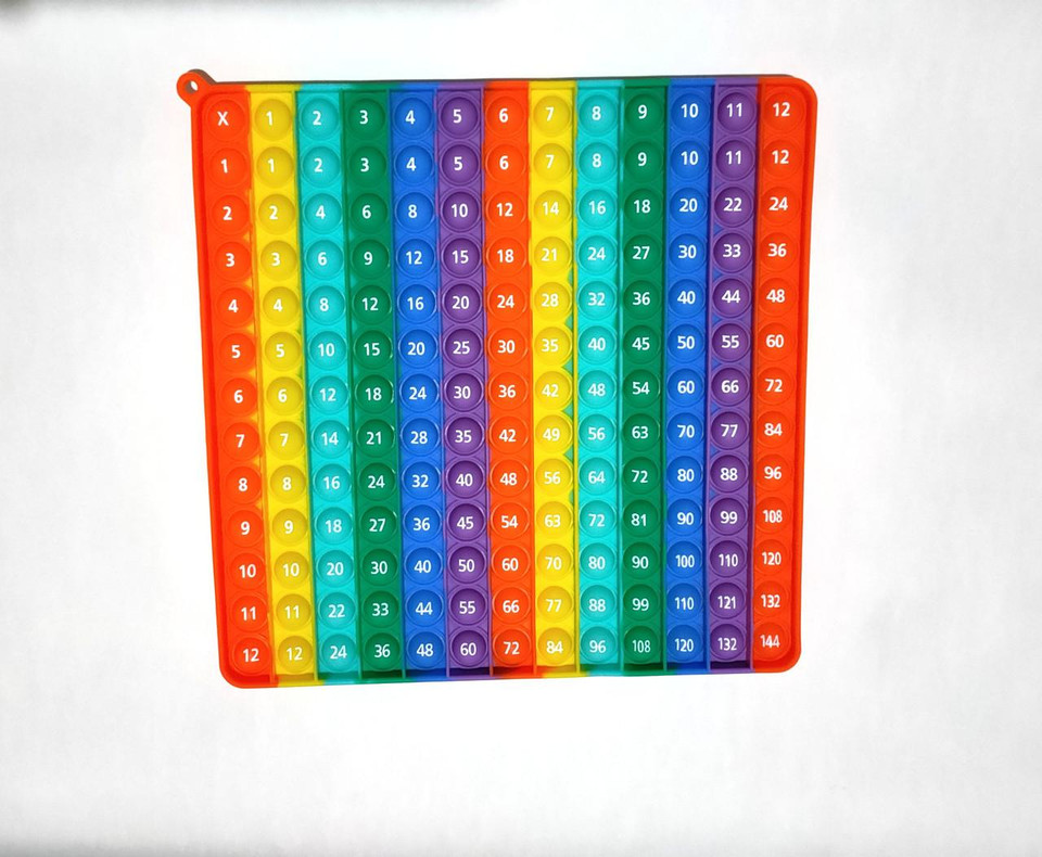 Multiplication 12 x 12 Pop Fidget Board - Large - Fun Stuff Educational ...