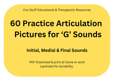 60 Practice Articulation Pictures for 'G' Sounds - Download - Fun Stuff ...
