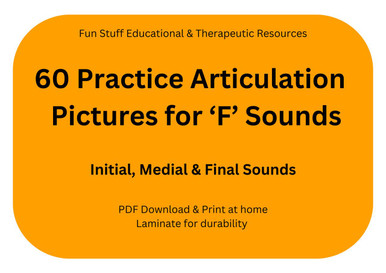 60 Practice Articulation Pictures for 'F' Sounds - Download - Fun Stuff ...
