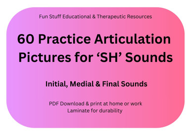 60 Practice Articulation Pictures for 'SH' Sounds - Download - Fun ...