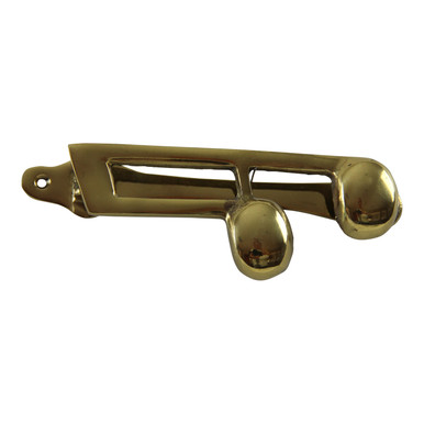 English Brass Musical Door Knocker. SKU #: KM5856. - Corbell Silver Store