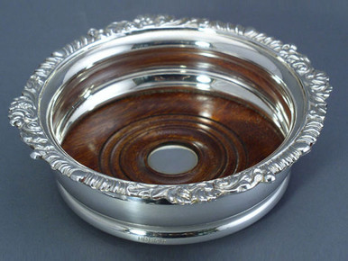 Wine Coaster -Shell & Gadroon (C927) - Corbell Silver Store