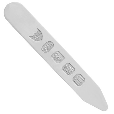Pair of Feature Hallmark Collar Stiffeners English Sterling Silver 2.25 ...