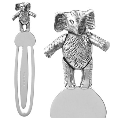 Moving elephant motif bookmark (GT1023) - Corbell Silver Store