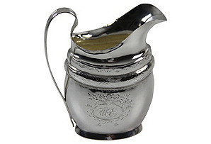 19th-C. Federal Silver Creamer (ANT3266) - Corbell Silver Store