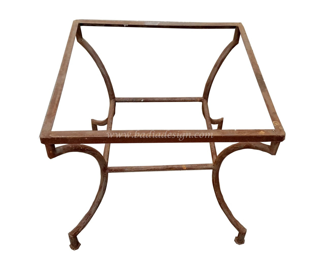 Square Wrought Iron Table Base for Moroccan Mosaic Tile Tables from ...