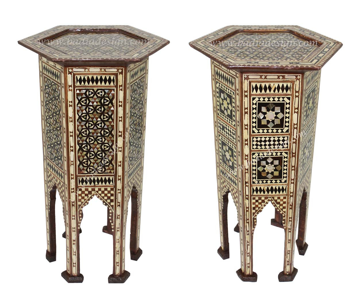 Syrian Design Inlay Side Table from Badia Design Inc.