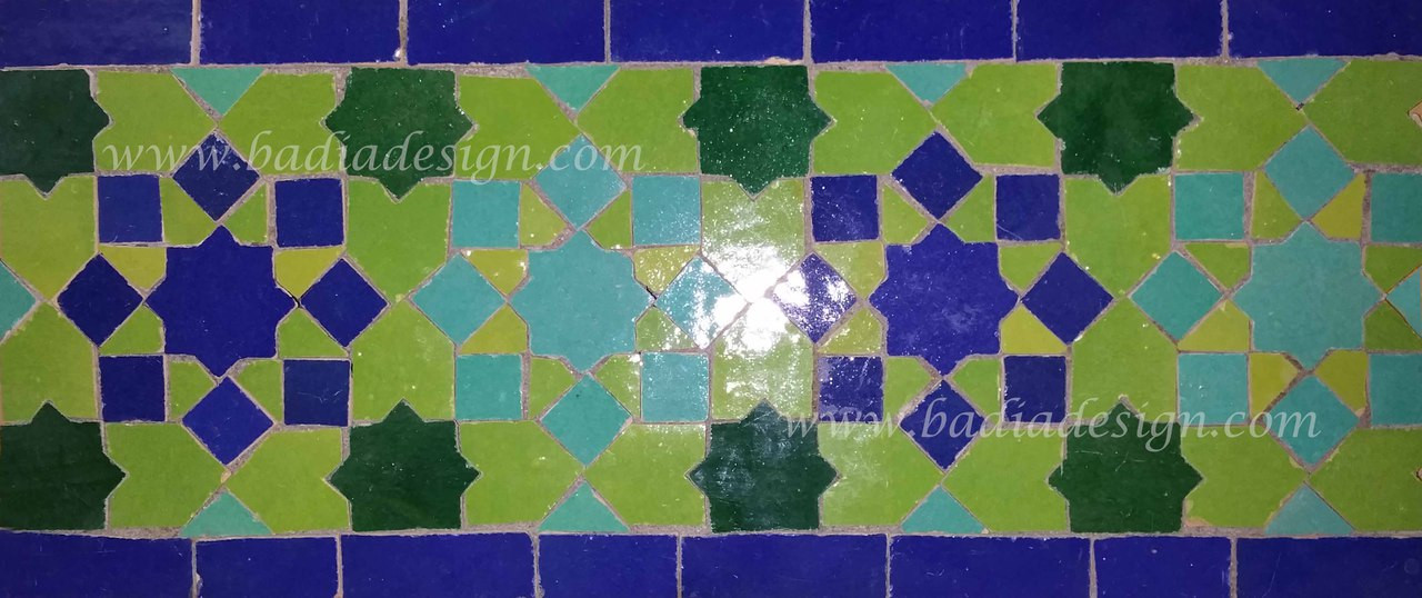 Moroccan Mosaic Border Tile from Badia Design Inc.