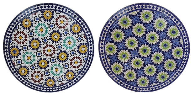 Vivid Color Moroccan Mosaic Tile Table Top including Moroccan tile ...