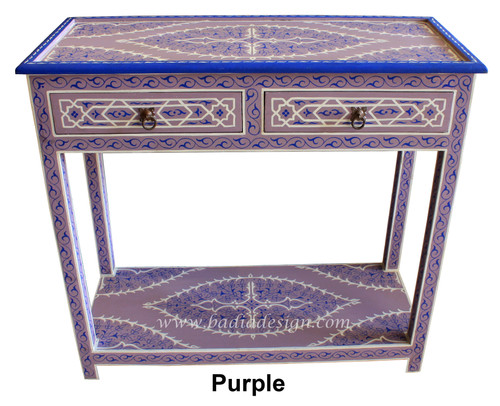 Hand Painted Star Shaped Side Table from Badia Design Inc.