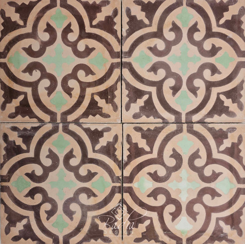 Moroccan Hand Painted Cement Tile from Badia Design Inc.