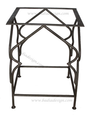 Moroccan Square Wrought Iron Table base for Moroccan Mosaic Tile Tables ...