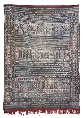 Multi-Color Moroccan Tribal Kilim Rug from Badia Design Inc.