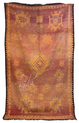 Vintage Multi-Color Moroccan Tribal Rug from Badia Design Inc.