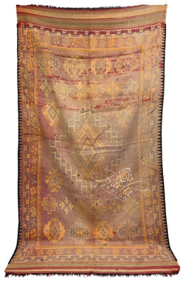 Vintage Multi-Color Moroccan Tribal Rug from Badia Design Inc.