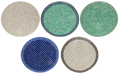 Moroccan Multi-Color Mosaic Tile Table Top from Badia Design Inc.