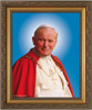 Pope John Paul II Sainthood Canonization Portrait - Gold Framed Canvas - Catholic to the Max ...